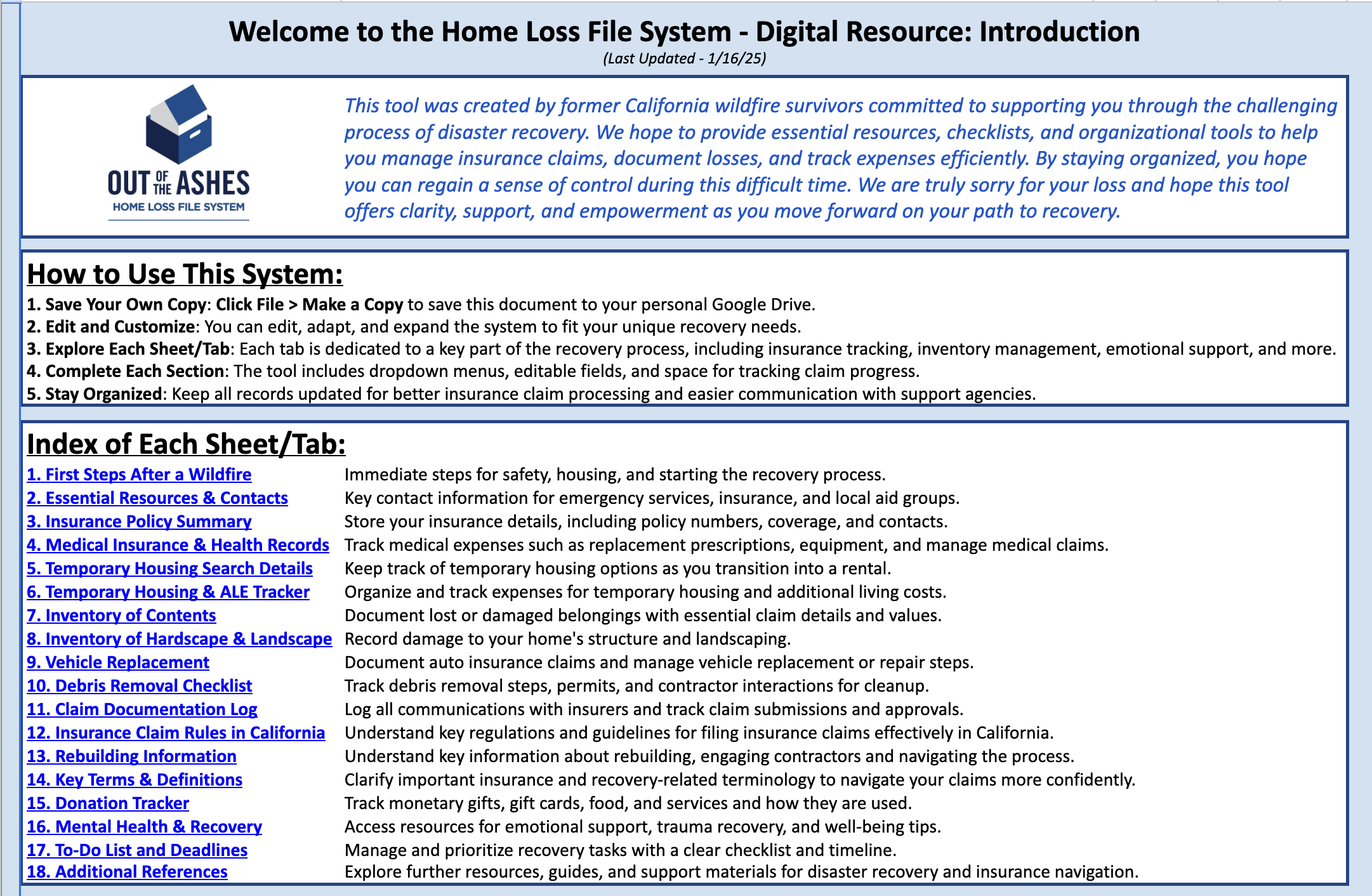 - Home Loss File System